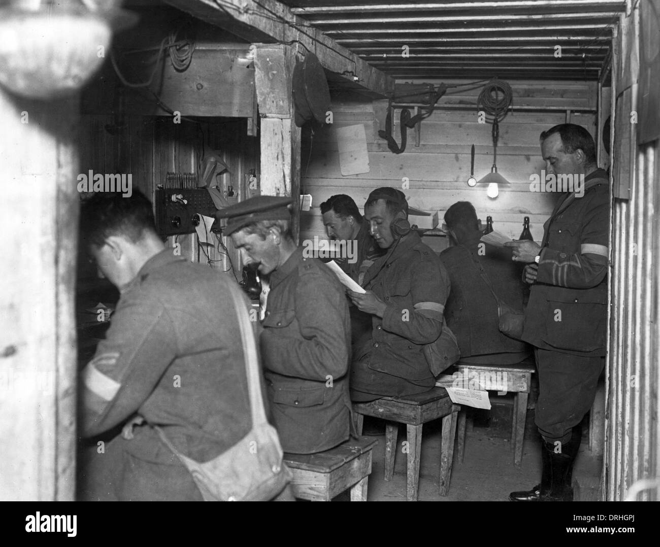 Signal exchange beneath Fricourt Chateau, France, WW1 Stock Photo - Alamy