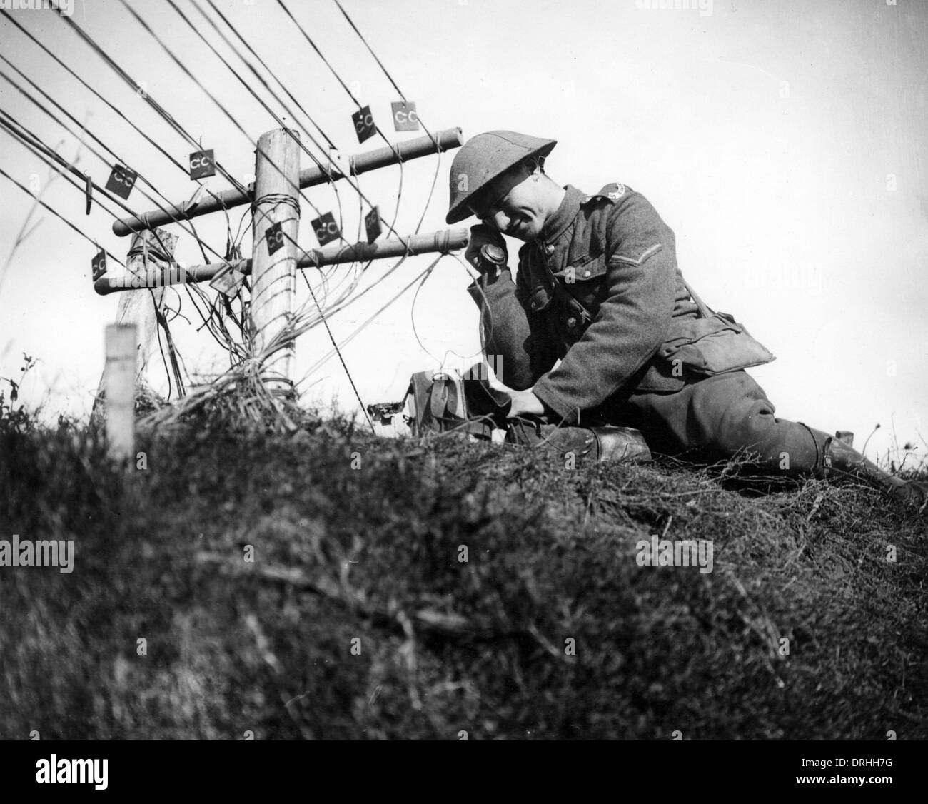 British telephone ww1 hi-res stock photography and images - Alamy