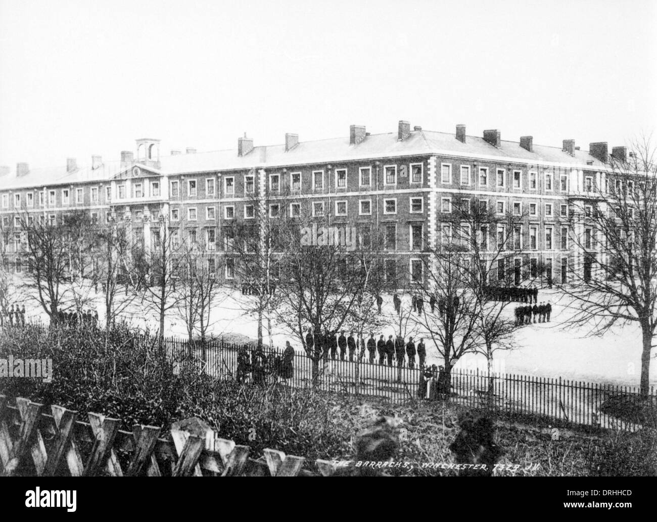 Building barracks Black and White Stock Photos & Images - Alamy
