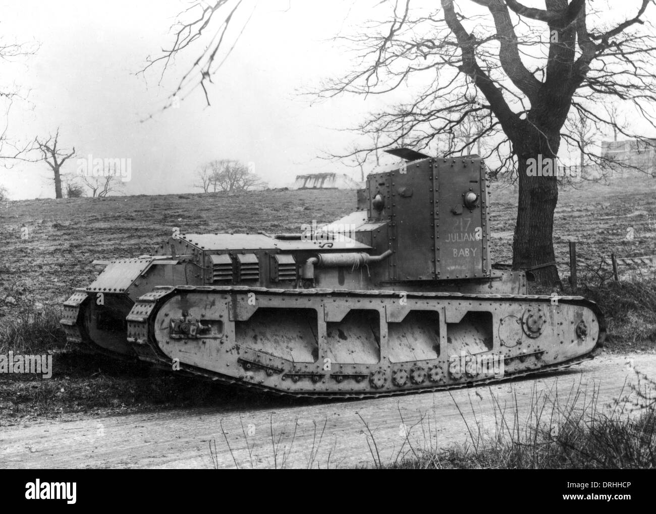 Medium Mark A Whippet tank, Western Front, WW1 Stock Photo: 66155062 ...