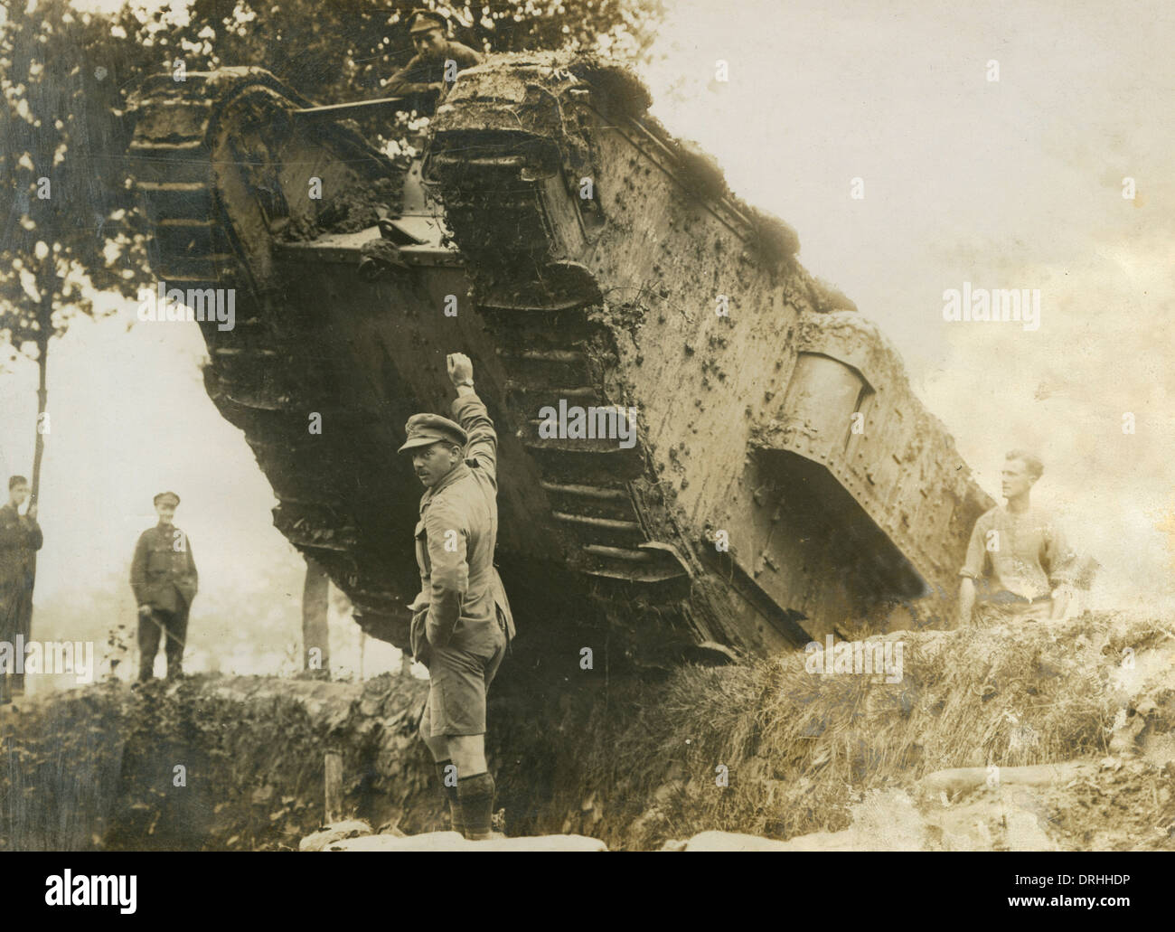 Tank in Battle of Menin Road, Ypres, Belgium, WW1 Stock Photo - Alamy