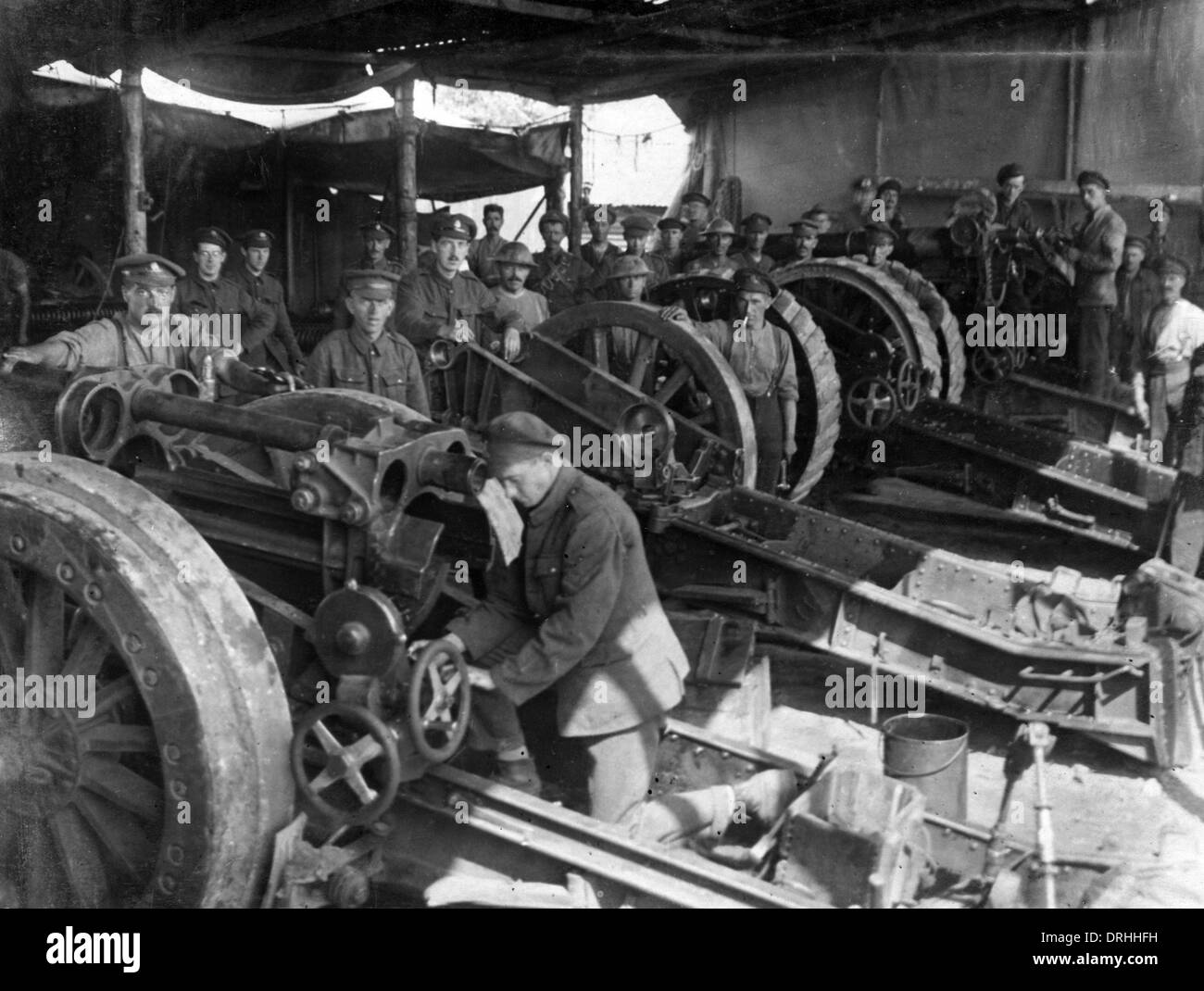 British gun hospital in Flanders, WW1 Stock Photo - Alamy