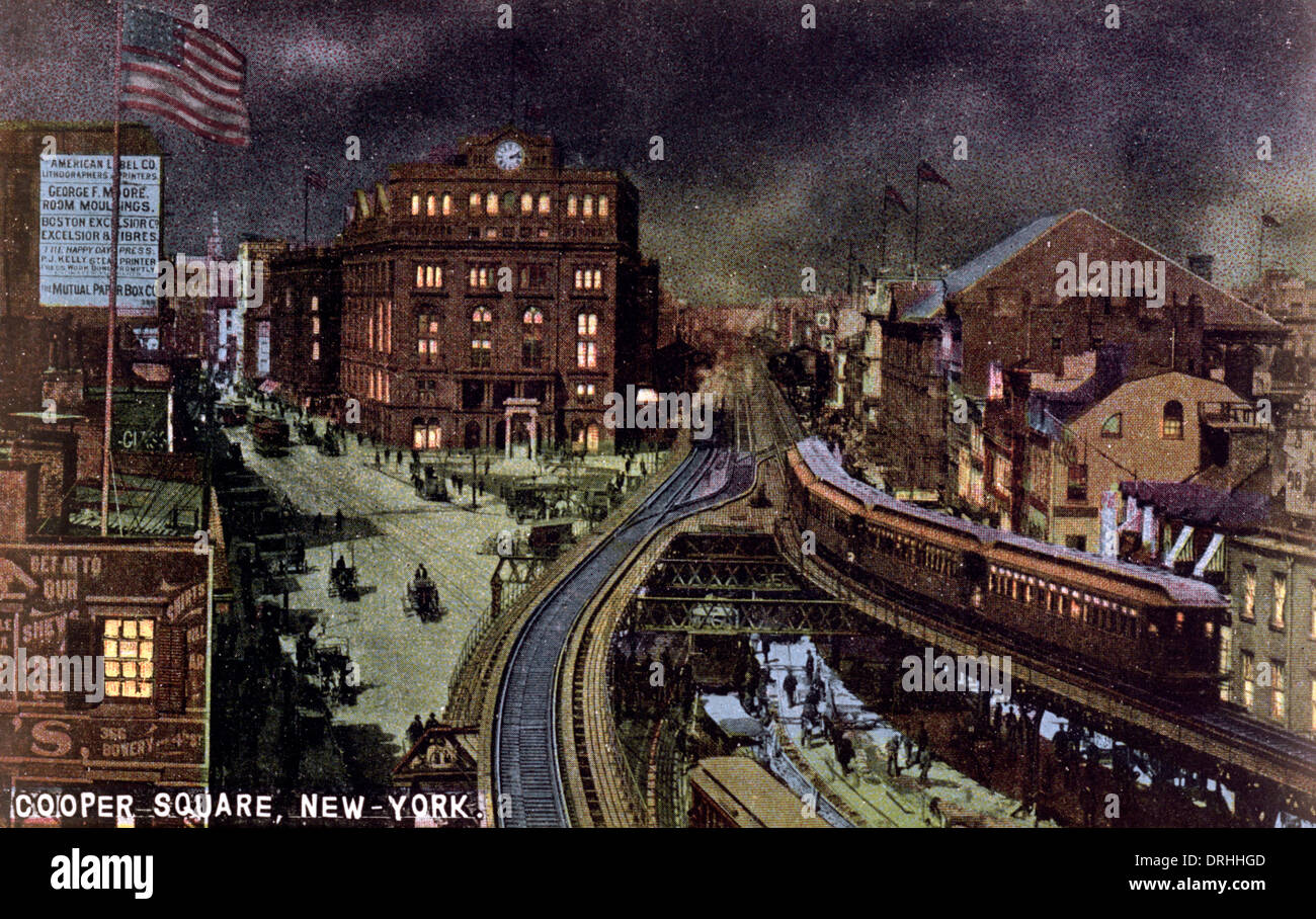 Cooper Square, New York Stock Photo - Alamy