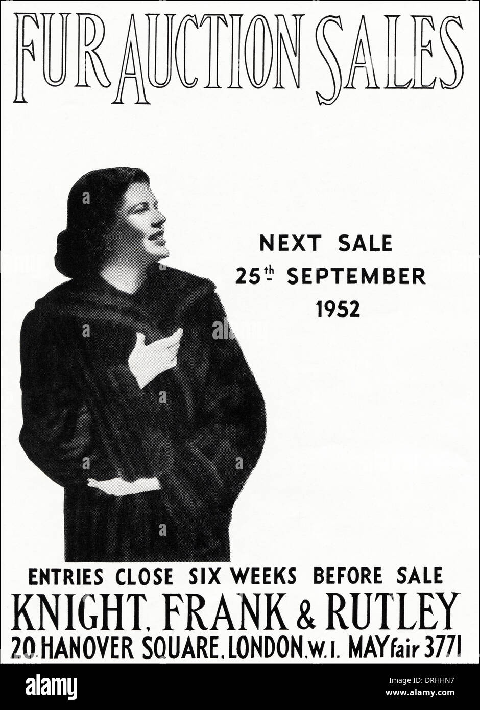 Fur coats 1950s hi-res stock photography and images - Alamy