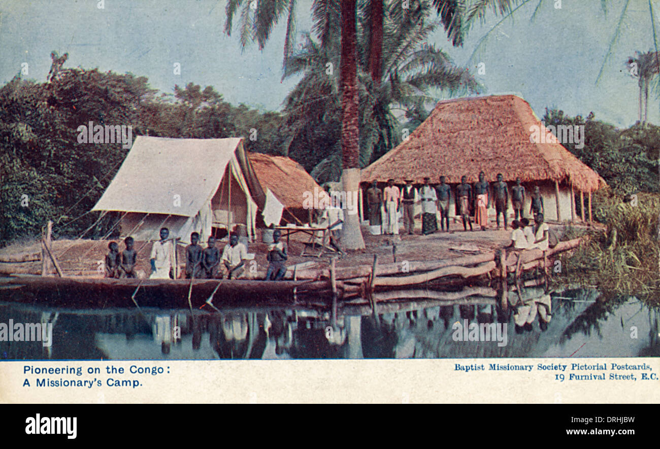 Congo - A Missionary Camp Stock Photo - Alamy