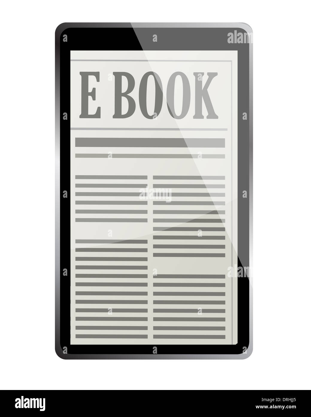 E-book 3d concept Stock Photo - Alamy