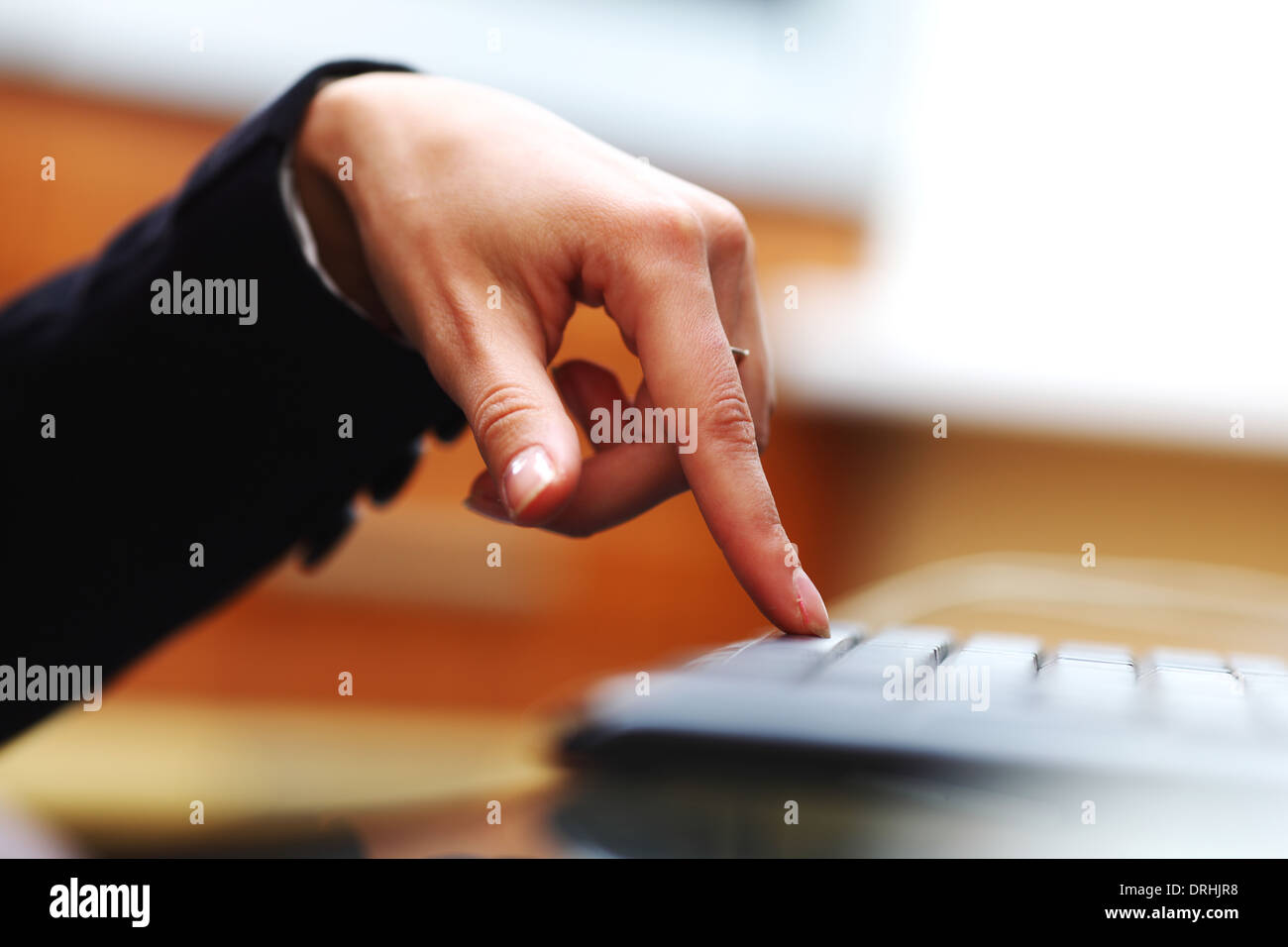 woman hands working on keyboard Stock Photo - Alamy
