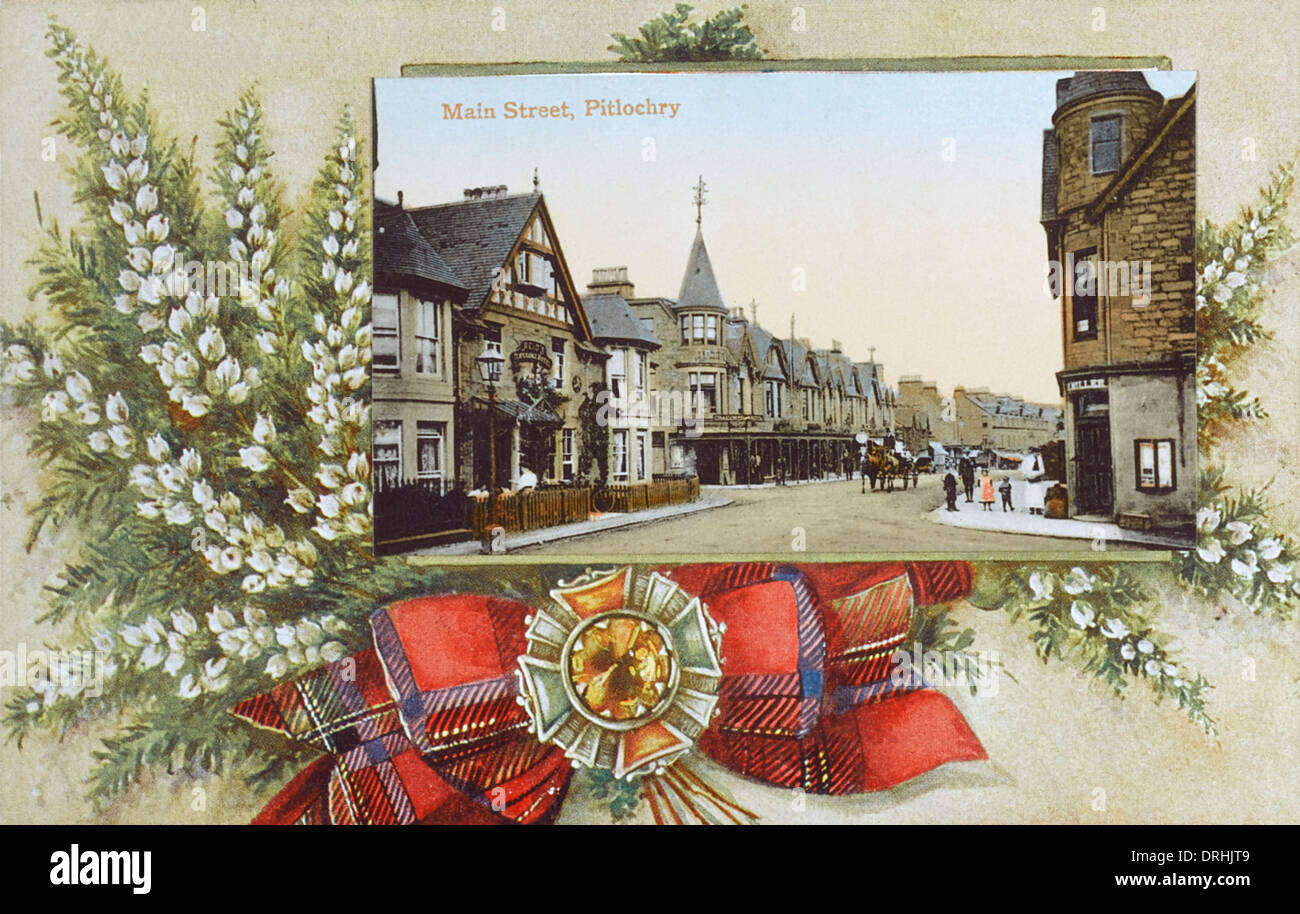 Main street pitlochry perthshire scotland hi-res stock photography and ...