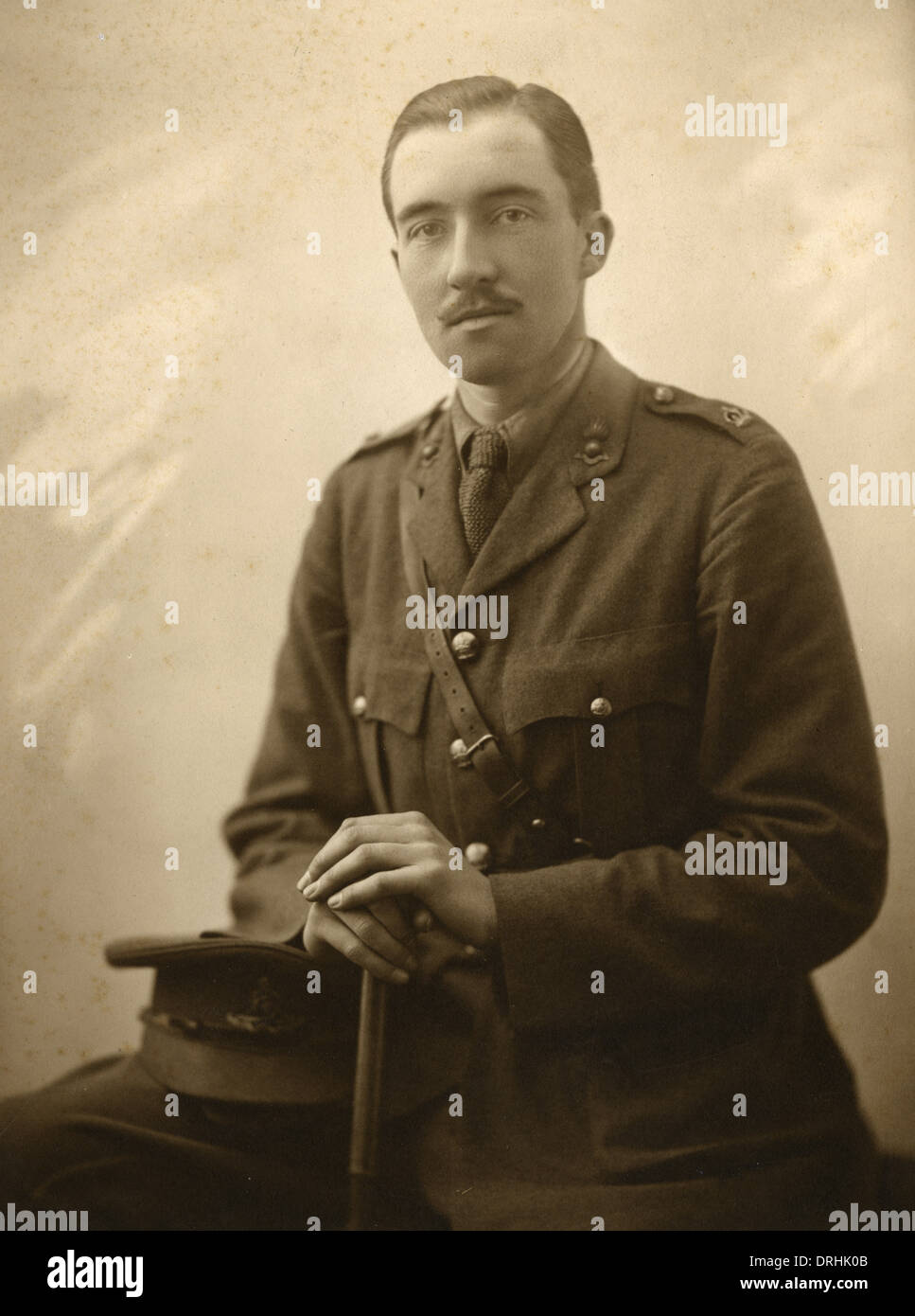 Major Gerald Messervy MC, British army officer, WW1 Stock Photo - Alamy