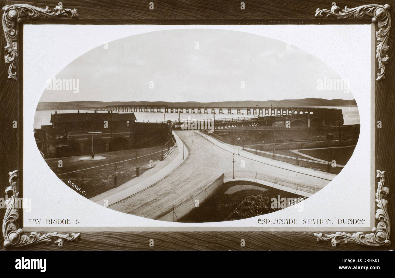 New Tay Bridge from Esplanade Station, Dundee Stock Photo - Alamy