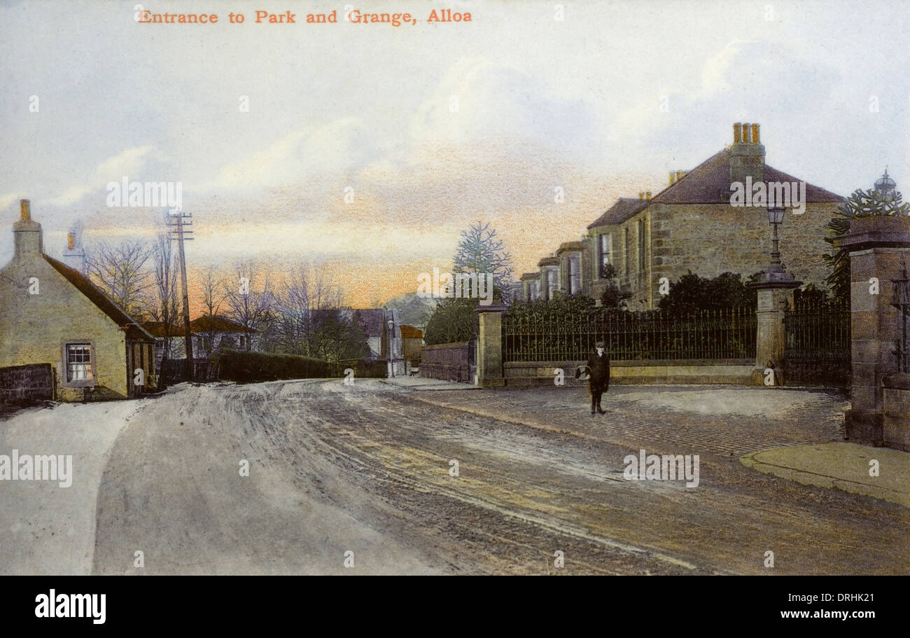 Entrance to the Park and Grange, Alloa, Scotland Stock Photo - Alamy