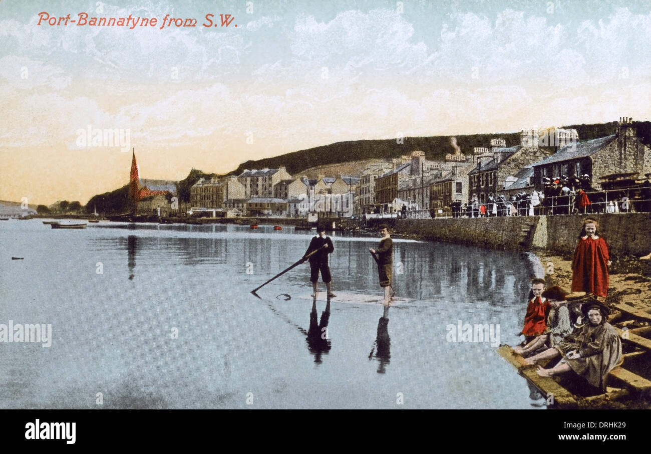 Port Bannatyne from the South West, Scotland Stock Photo - Alamy