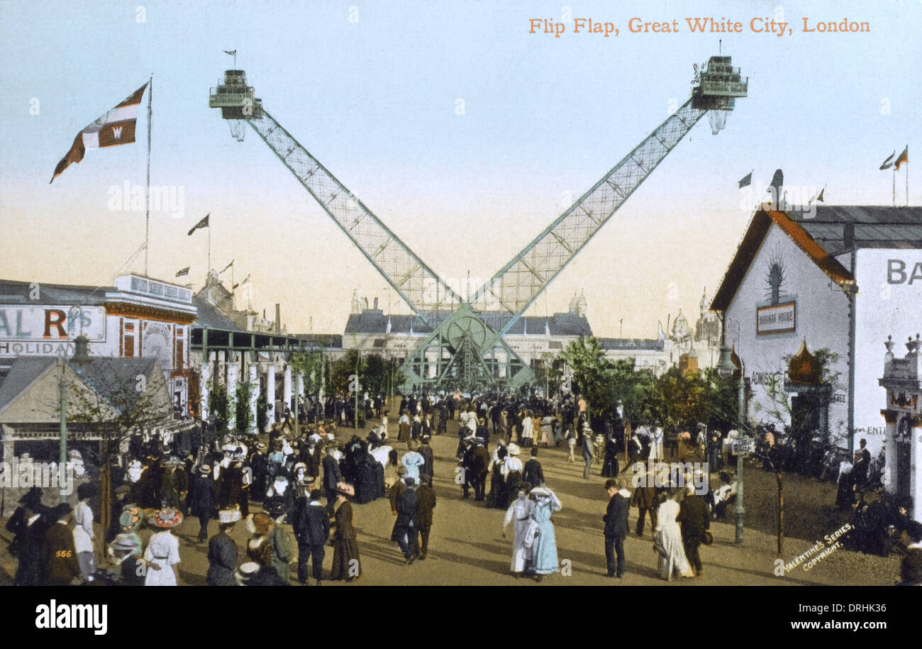 Flip Flap Ride - Franco-British Exhibition of 1908 Stock Photo - Alamy