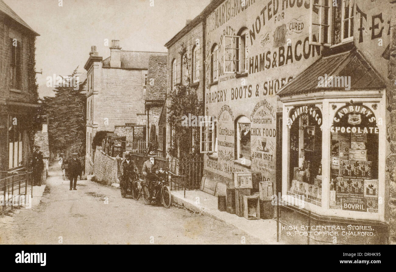 Central Stores & Post Office, High Street, Chalford, Glos Stock Photo ...