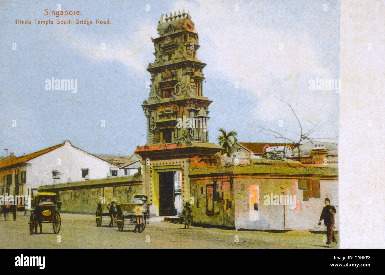 Hindu Temple on South Bridge Road, Singapore Stock Photo - Alamy