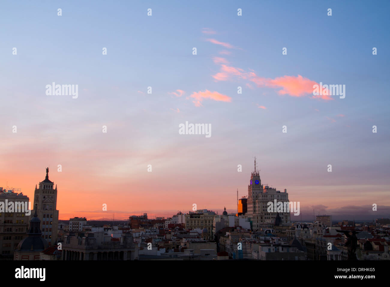 Madrid sunset hi-res stock photography and images - Alamy
