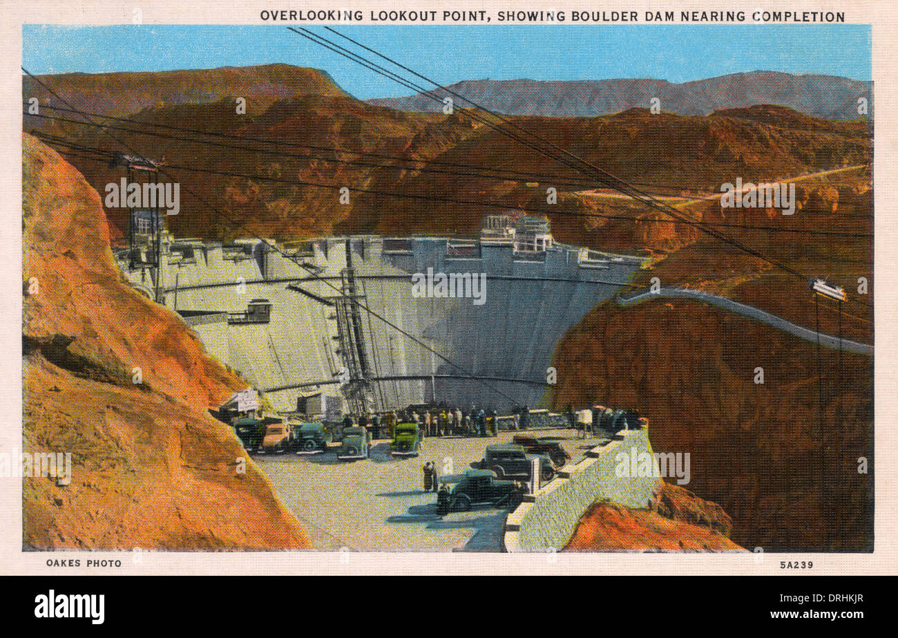 Hoover Dam, Nevada, USA - Nearing completion Stock Photo - Alamy