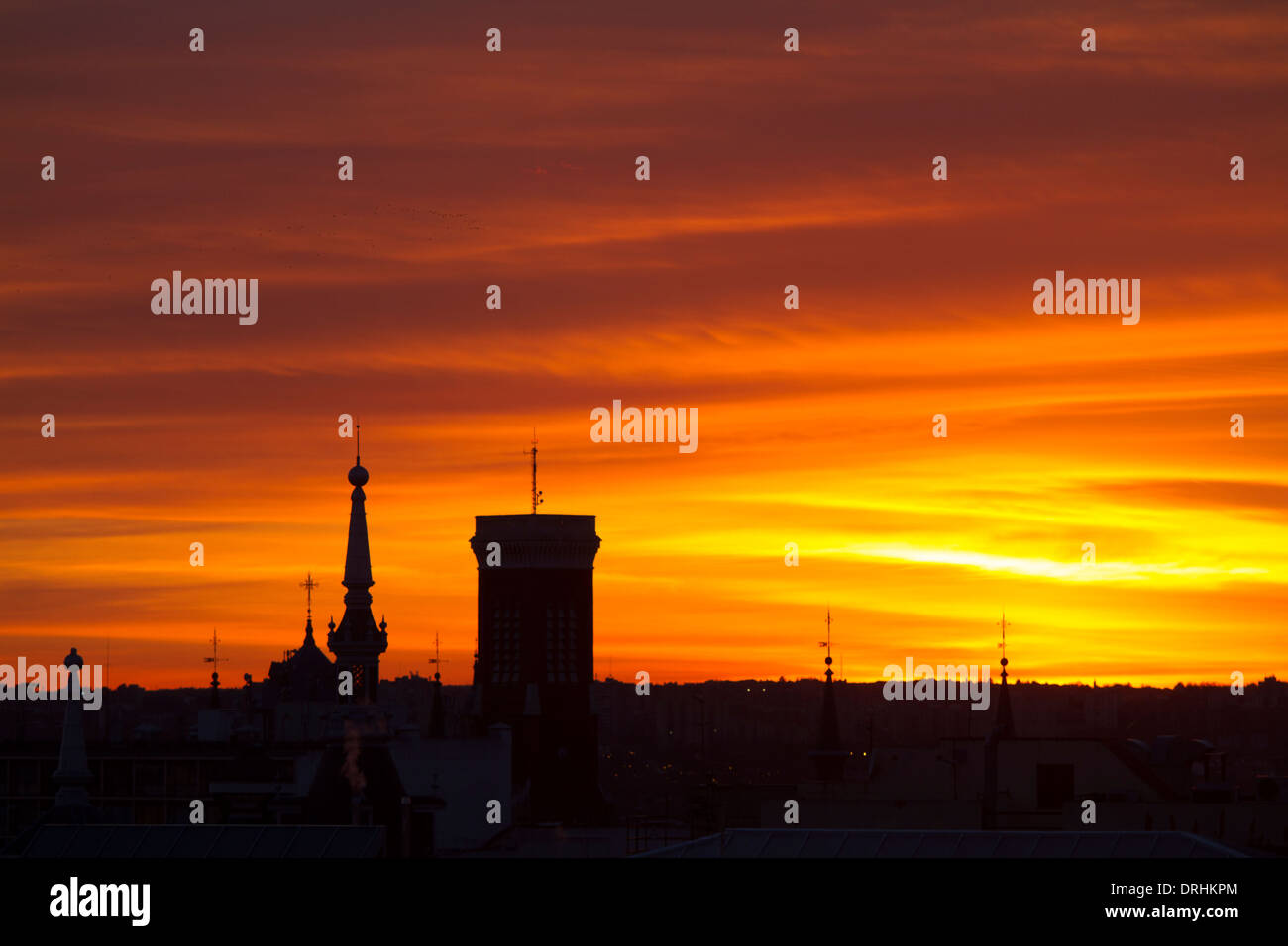 Skyscrapers aerial madrid hi-res stock photography and images - Alamy