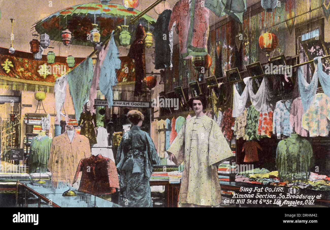 Sing Fat shop, South Broadway, Los Angeles, USA Stock Photo - Alamy