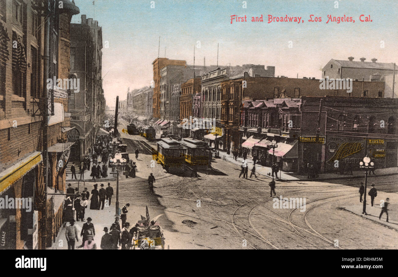 Los angeles busy street hi-res stock photography and images - Alamy