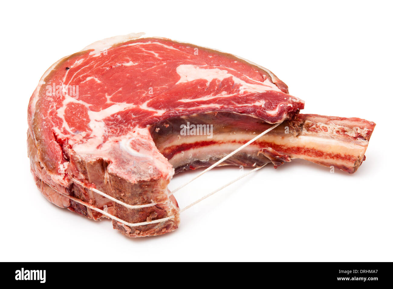 Rib of beef joint isolated on a white studio background Stock Photo - Alamy