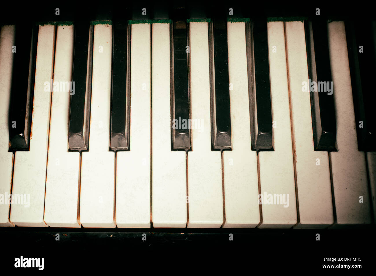 Old piano keyboard Stock Photo - Alamy