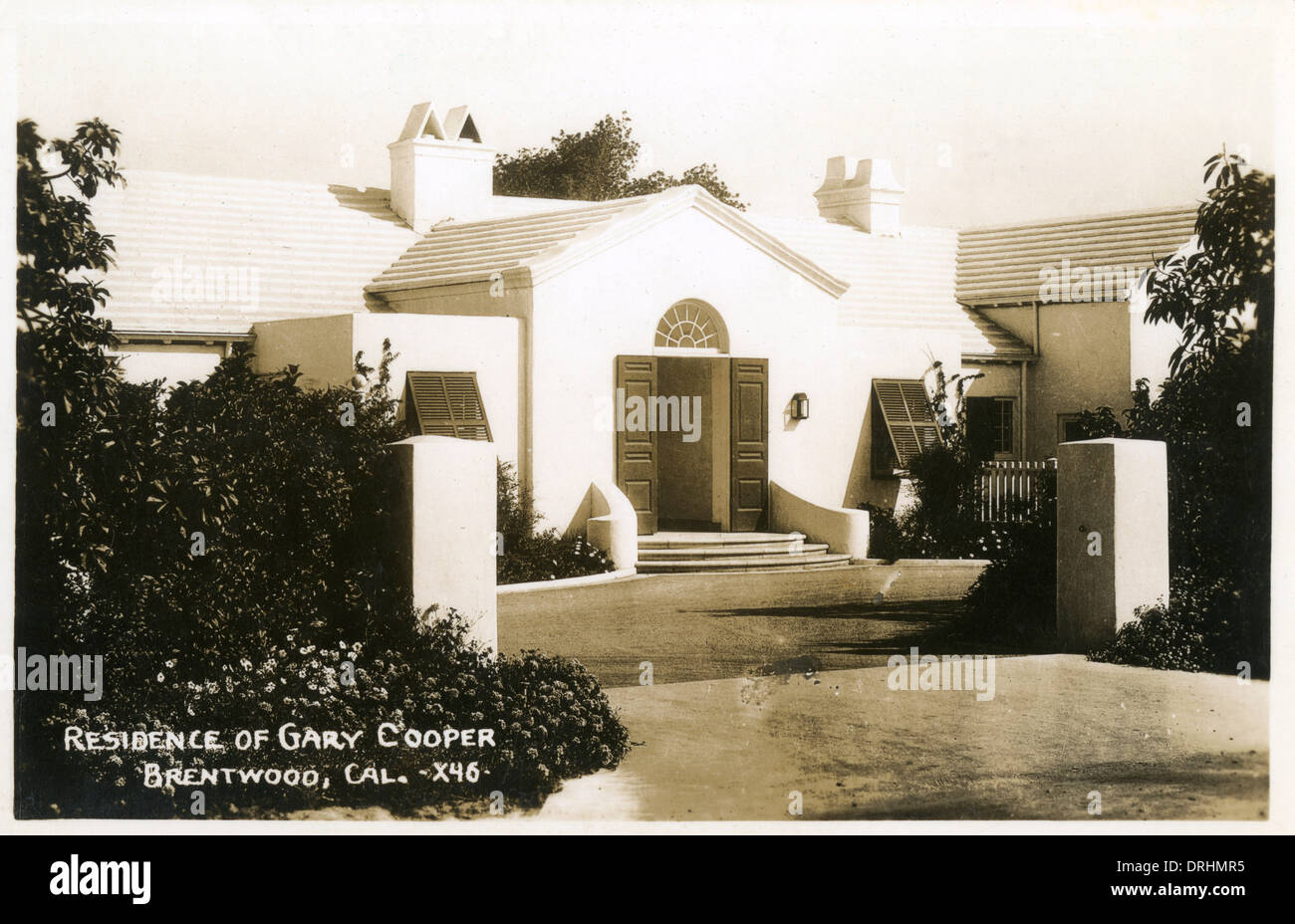 Residence of Gary Cooper, Brentwood, California, USA Stock Photo - Alamy