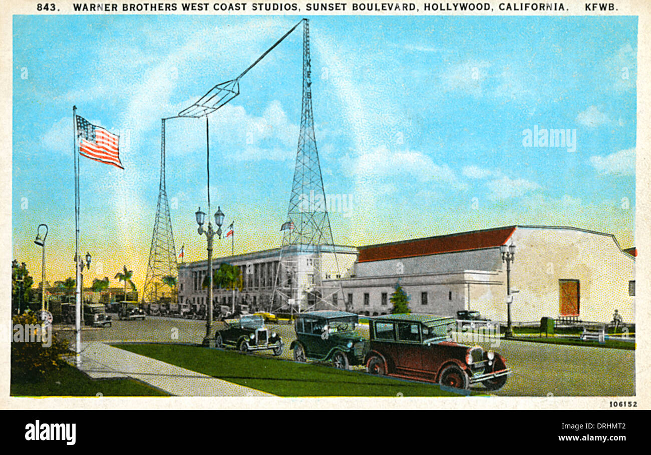 Warner Brothers Studios, Sunset Boulevard, Hollywood, USA Stock Photo ...