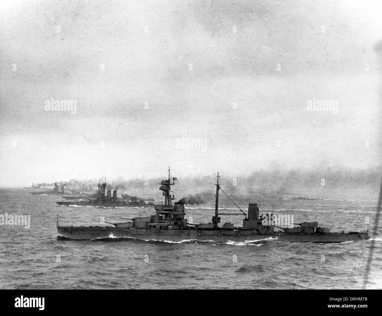 HMS Agincourt, British battleship, WW1 Stock Photo - Alamy