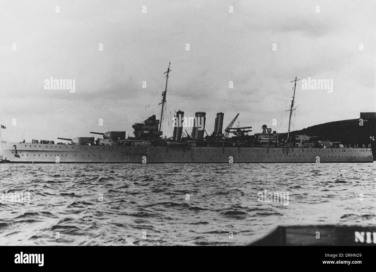 HMS Norfolk, British heavy cruiser, WW2 Stock Photo: 66157905 - Alamy