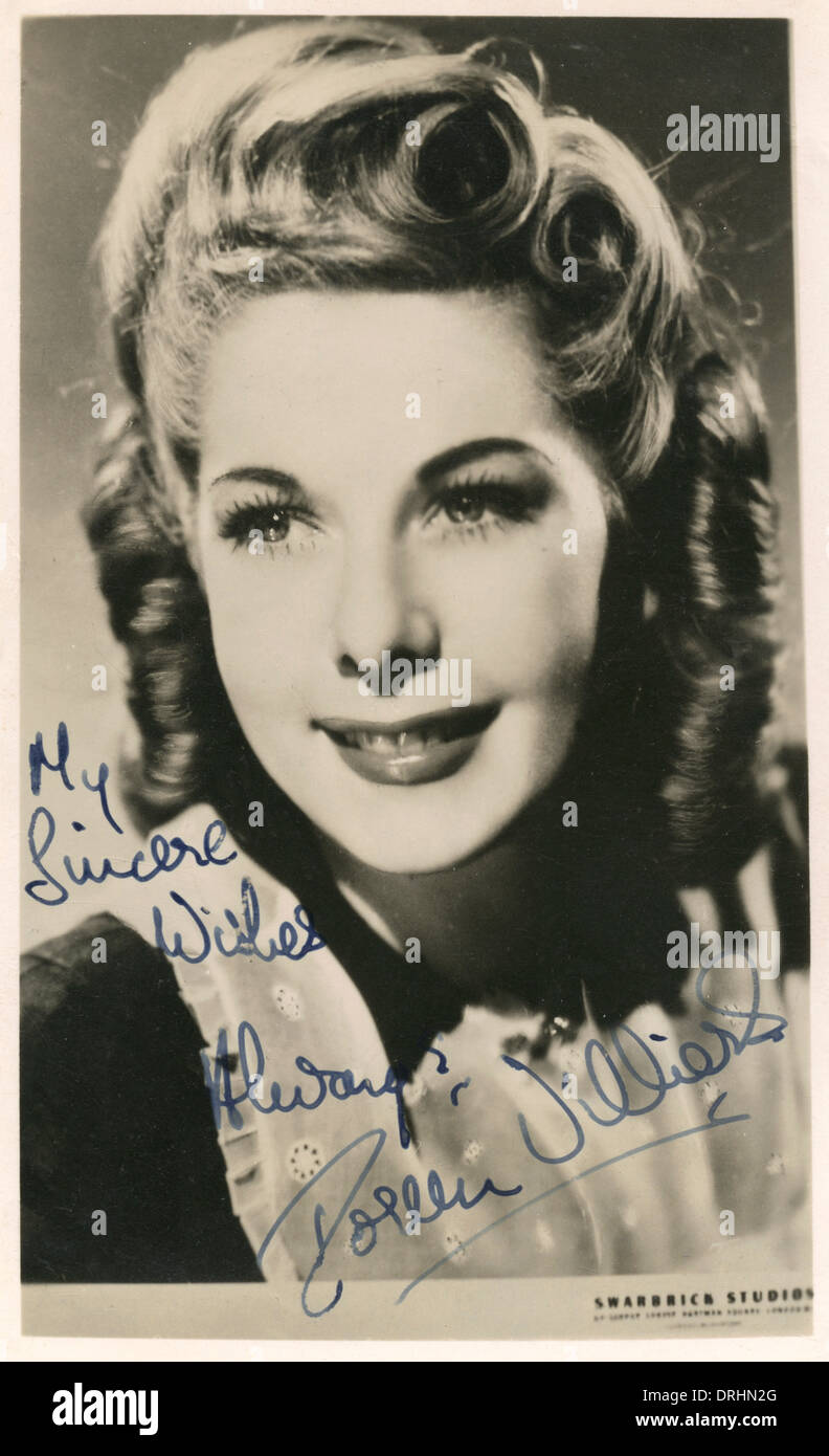 Doreen Villiers, popular singer Stock Photo - Alamy