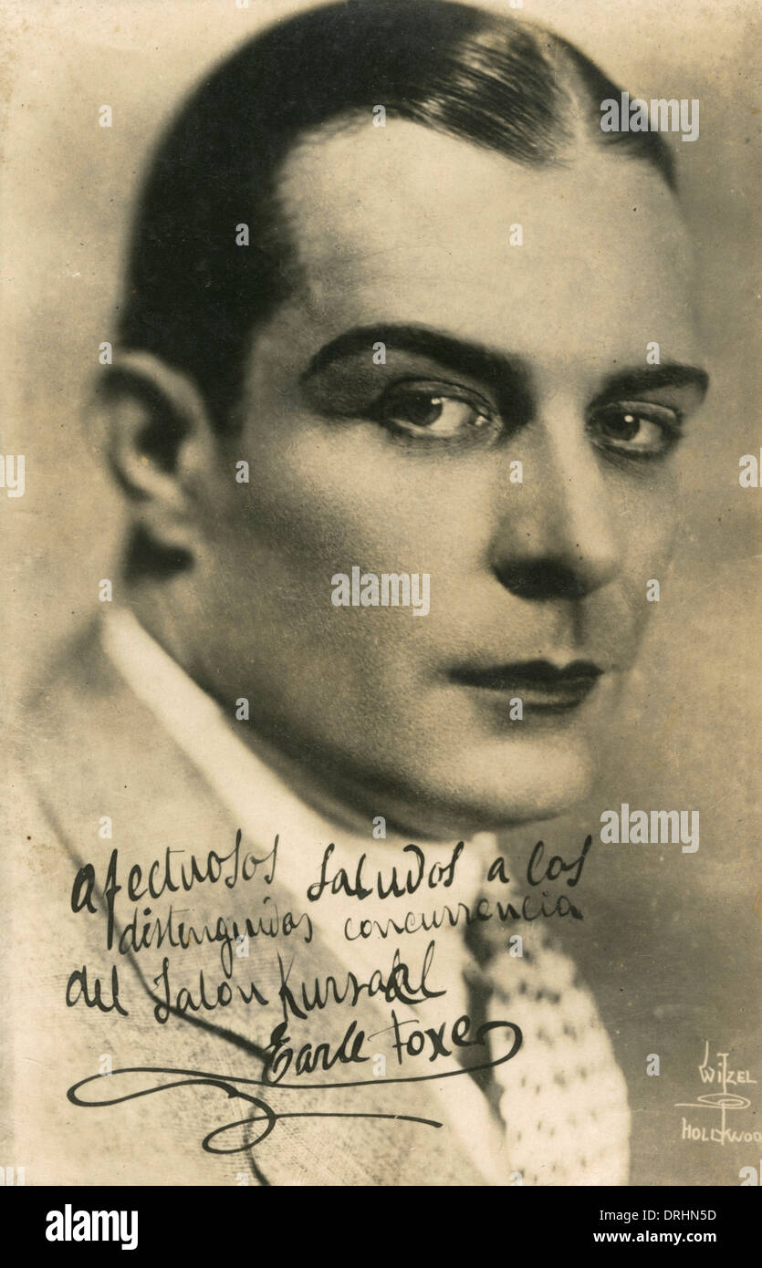 Earle Foxe, American actor Stock Photo - Alamy