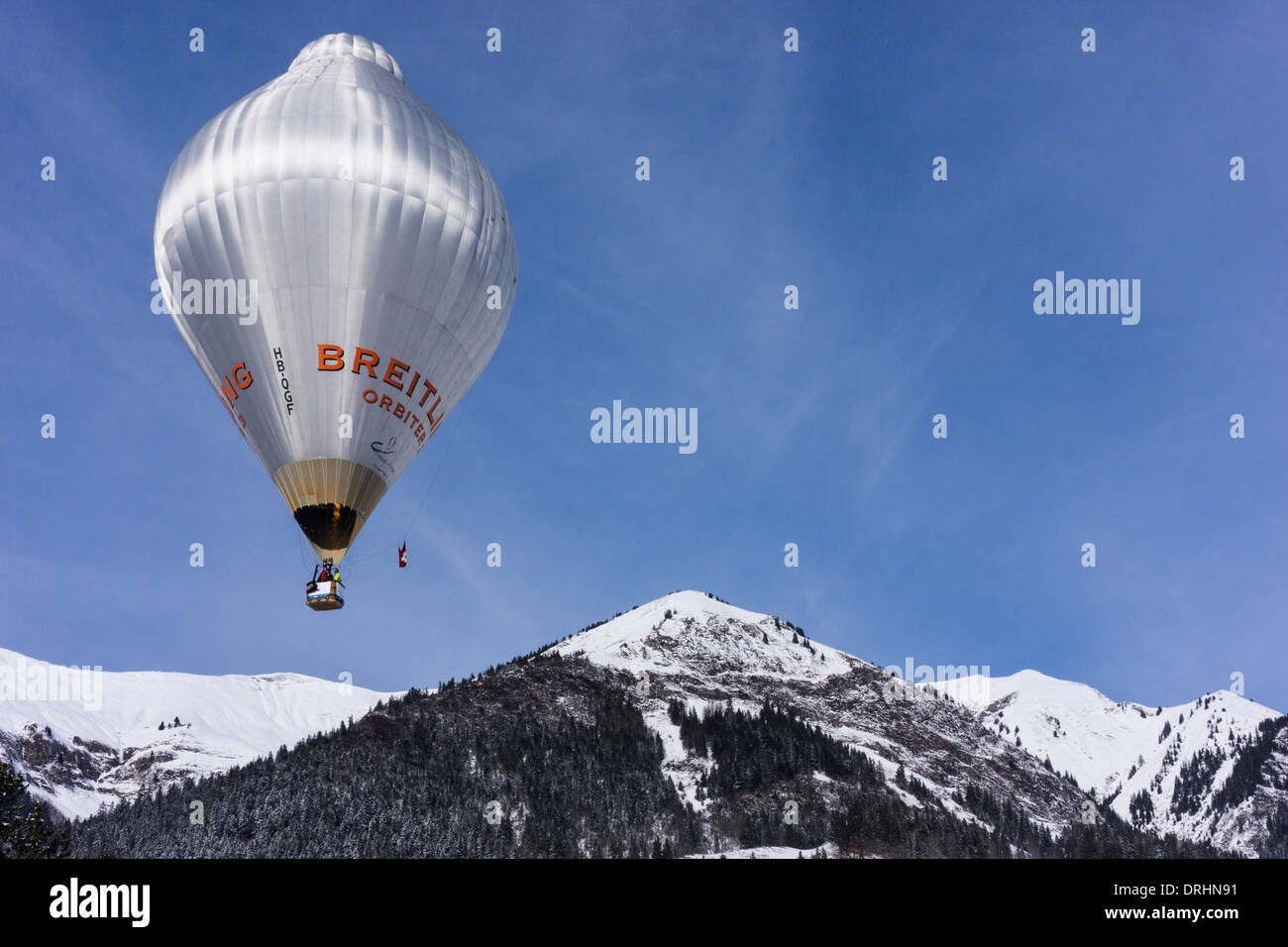 Breitling Orbiter 3, piloted by Swiss explorer Bertrand Piccard ...