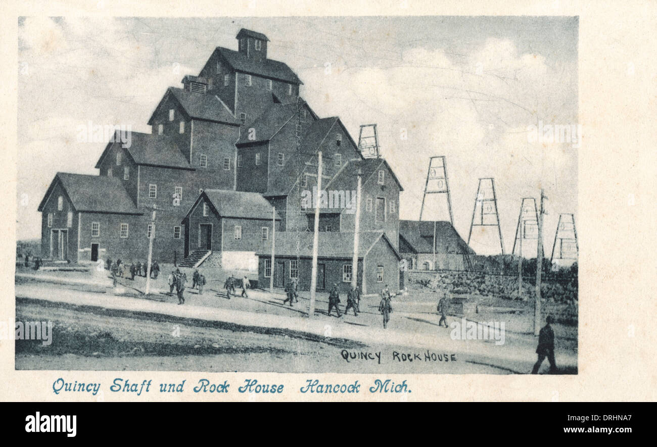Quincy Copper Mine, Hancock, Michigan - Shaft No.2 Stock Photo - Alamy