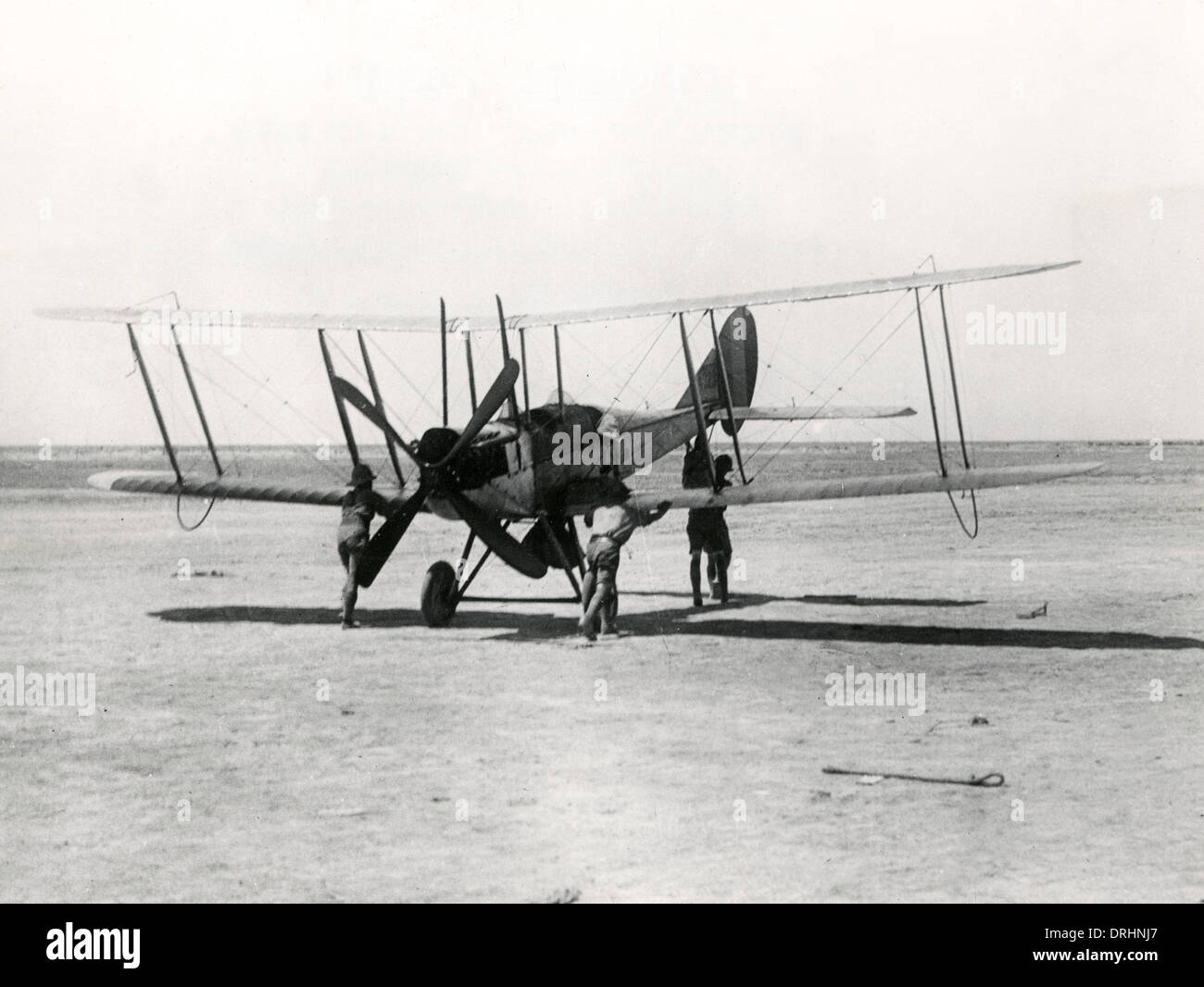 Food supplies by aeroplane during the Siege of Kut, WW1 Stock Photo - Alamy