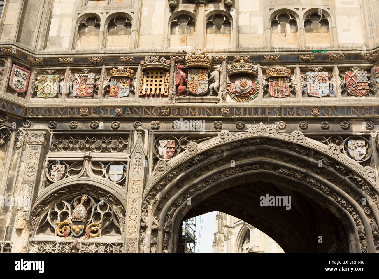 Canterbury Cathedral's Christchurch Gate, Kent Stock Photo - Alamy
