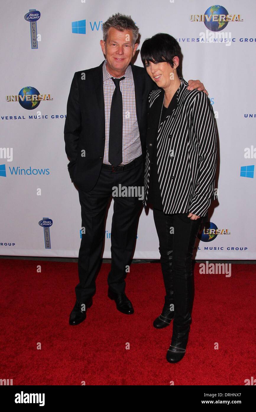 Los Angeles, California, USA. 26th Jan, 2014. Diane Warren; David ...