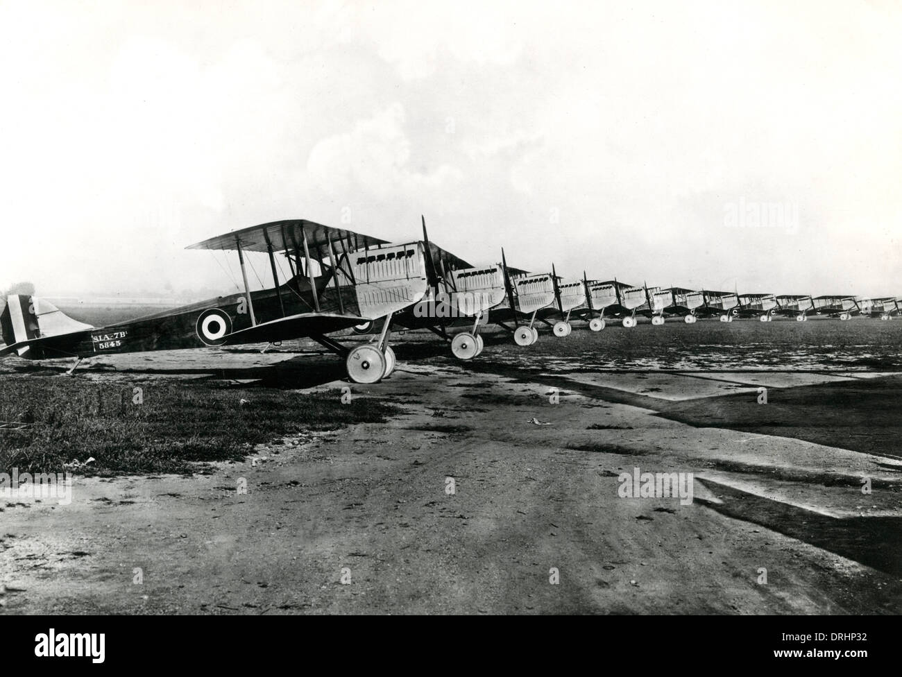 Italian SIA 7B1 biplane bombers with Fiat engines, WW1 Stock Photo - Alamy