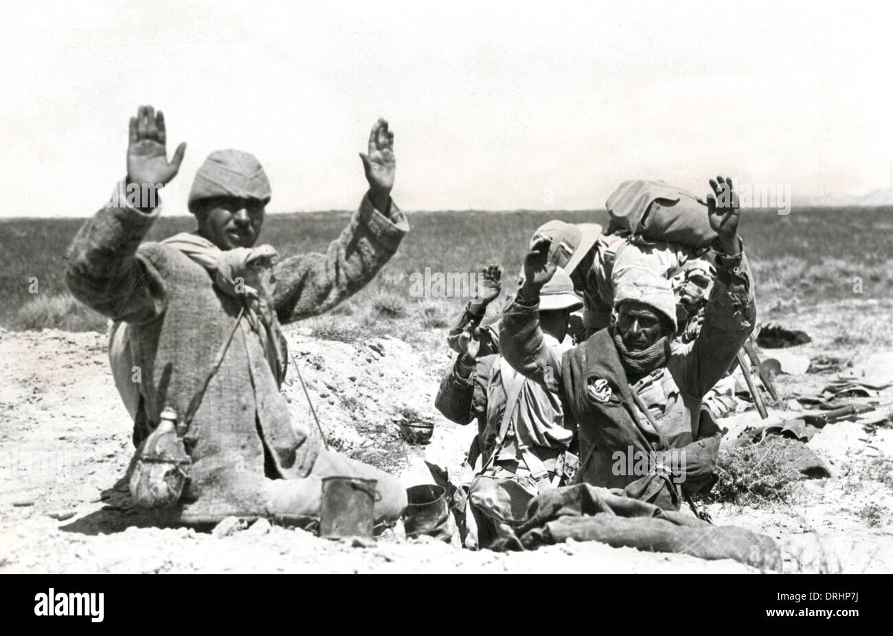 Turkish prisoners captured, Tuz Khurmati, WW1 Stock Photo - Alamy