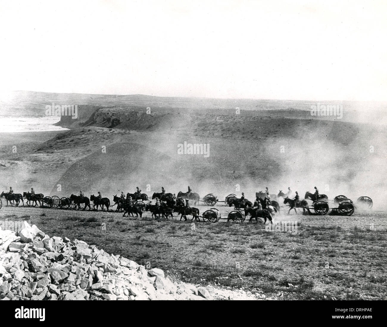 British reconnaissance at Wadi Saba, Palestine, WW1 Stock Photo - Alamy