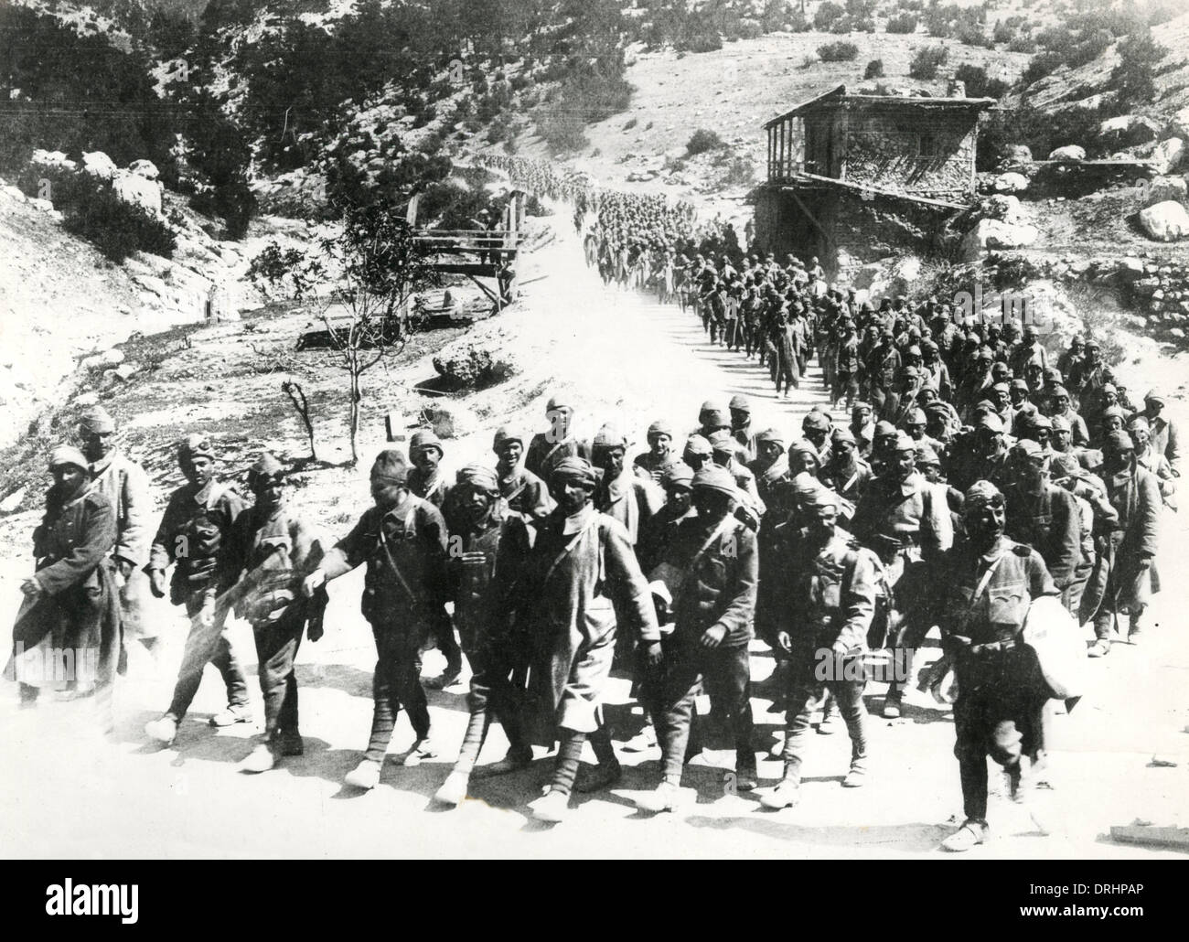 Turkish troops in Anatolian Mountains, Middle East, WW1 Stock Photo - Alamy