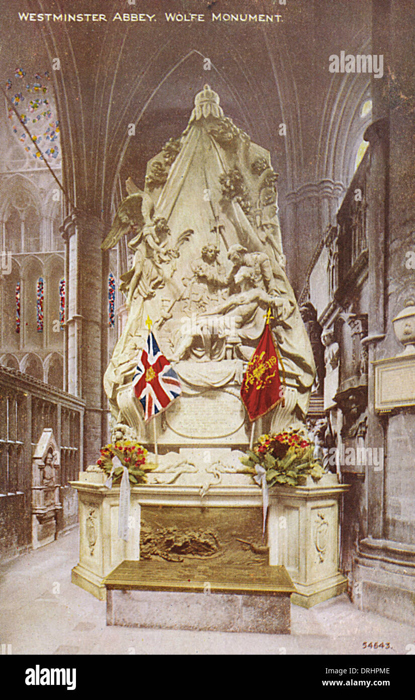 The Wolfe Monument, Westminster Abbey, London Stock Photo - Alamy
