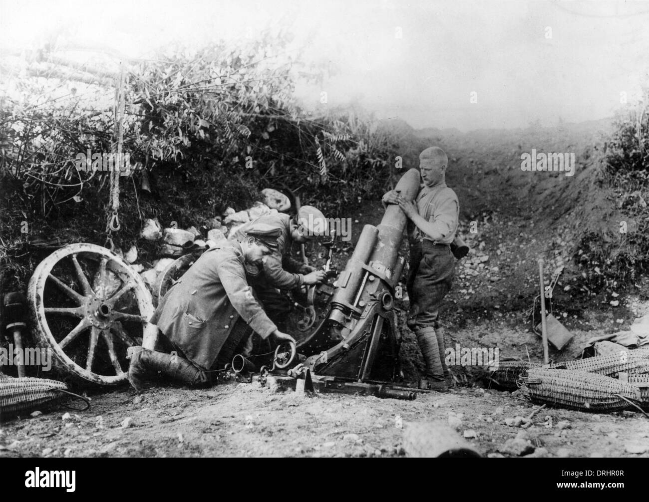 Heavy german trench mortar Black and White Stock Photos & Images - Alamy