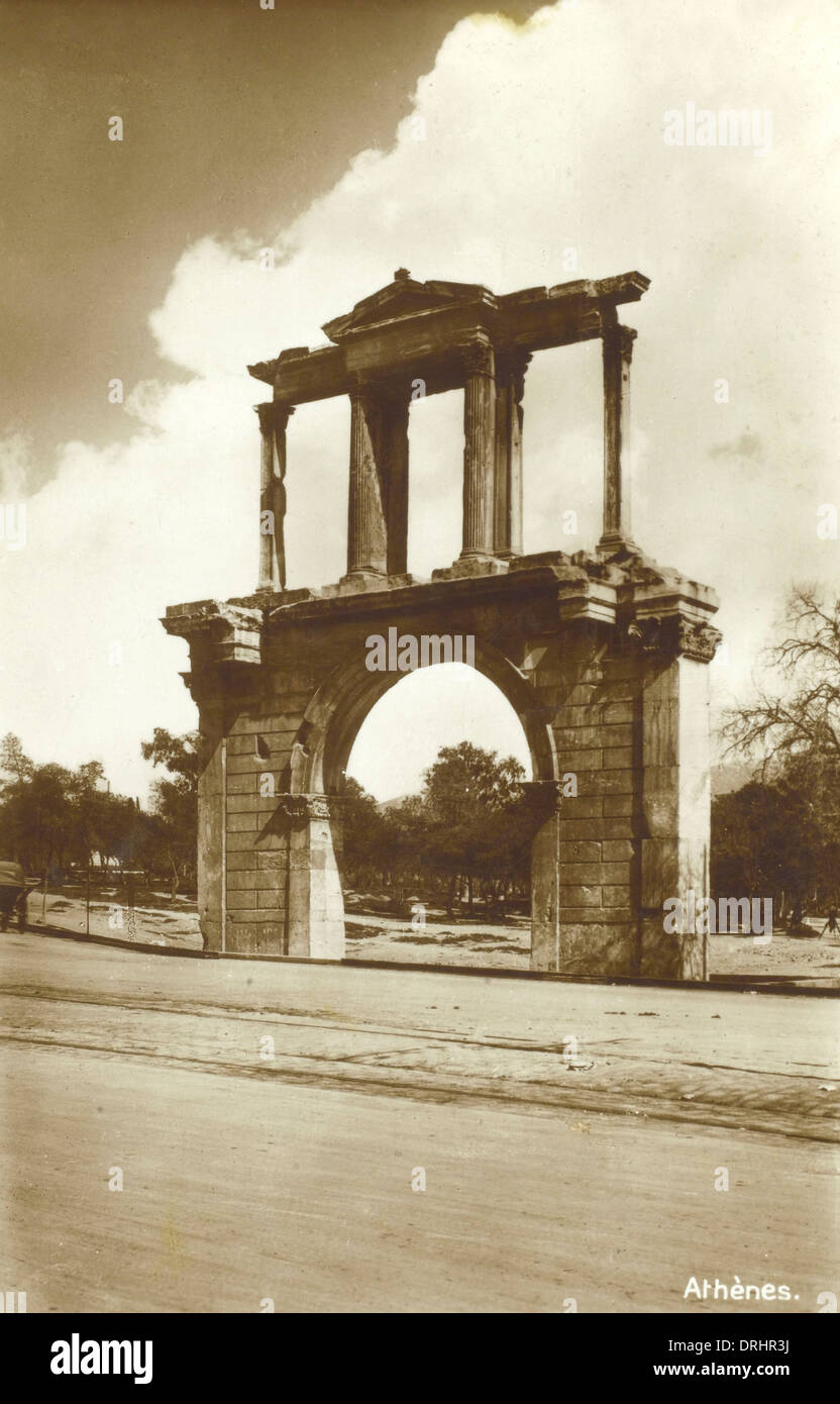 The Arch of Hadrian, Athens, Greece Stock Photo - Alamy