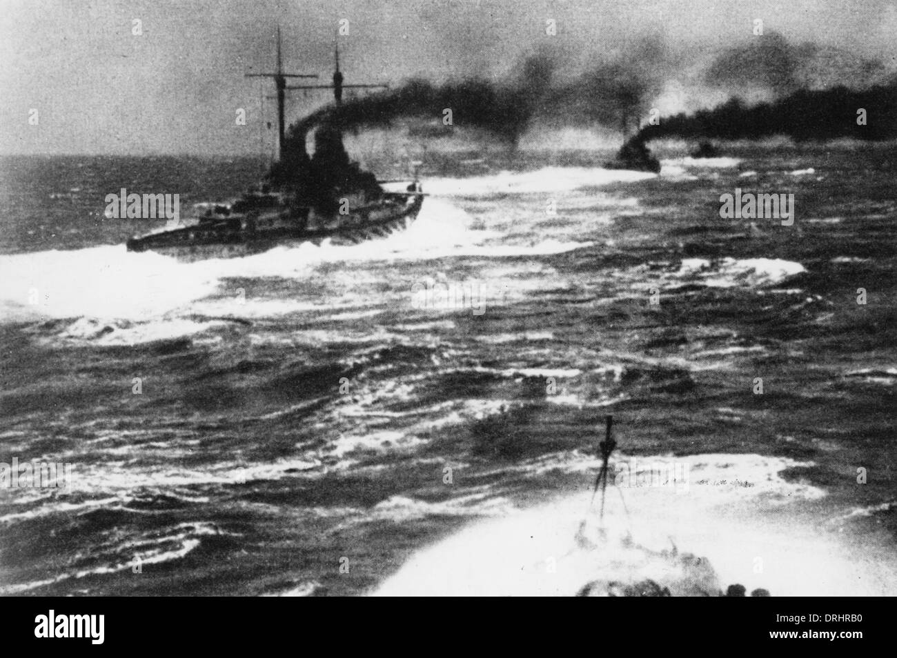 German ships during the Battle of Jutland, WW1 Stock Photo - Alamy