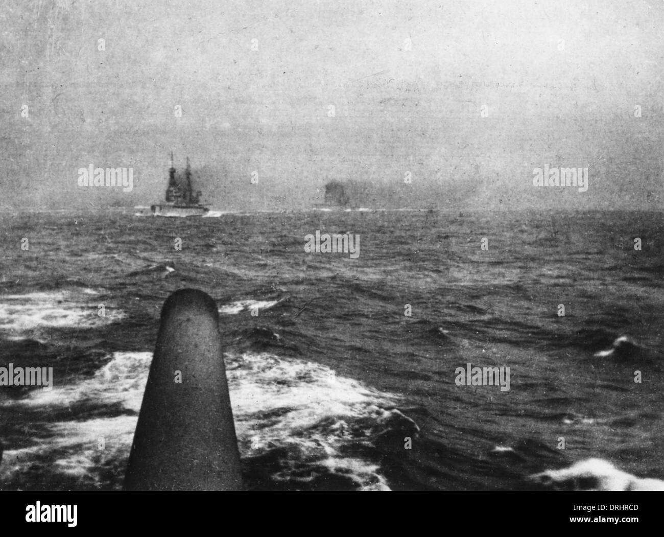 HMS Indomitable and Inflexible, Battle of Jutland, WW1 Stock Photo - Alamy