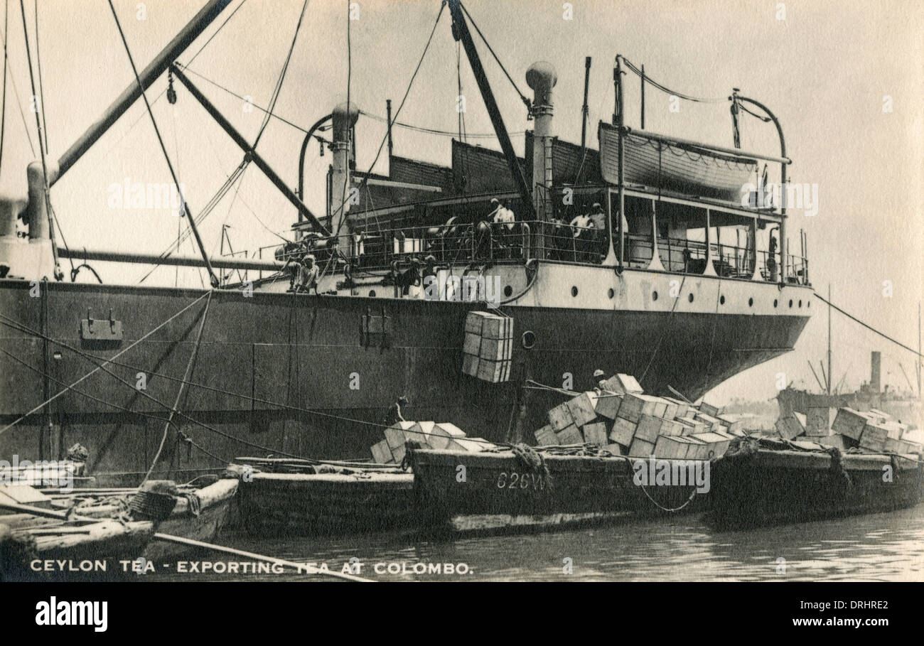 Exporting Ceylon Tea at Colombo Docks - Sri Lanka Stock Photo - Alamy