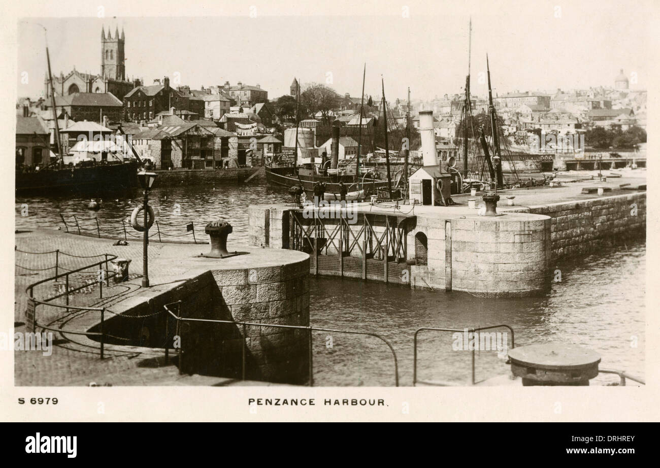 Penzance Harbour, Cornwall, England Stock Photo - Alamy
