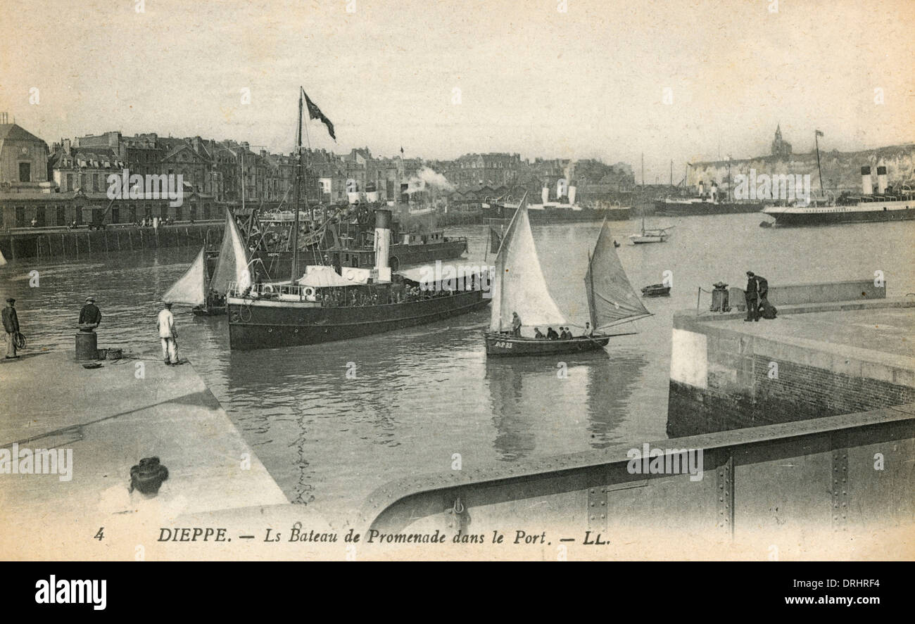 Dieppe, France - Boat ride in the harbour Stock Photo - Alamy
