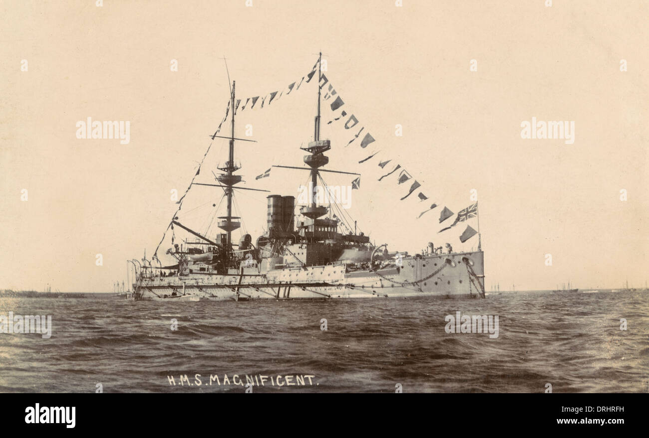 HMS Magnificent - Royal Navy Stock Photo - Alamy